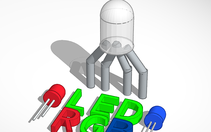 3d Design Led Rgb Modelo Tinkercad