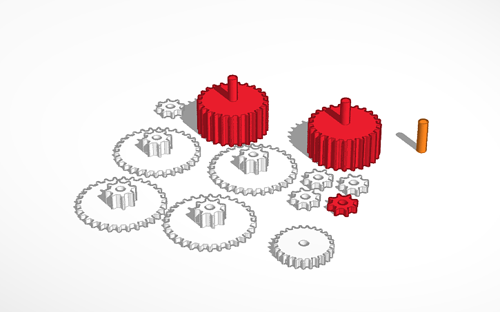 3D design Gears - Tinkercad