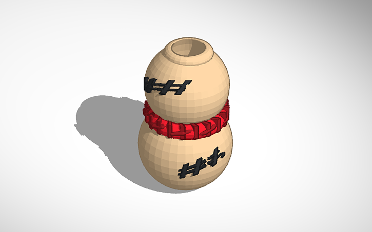 3D design Gaara's Gourd - Tinkercad