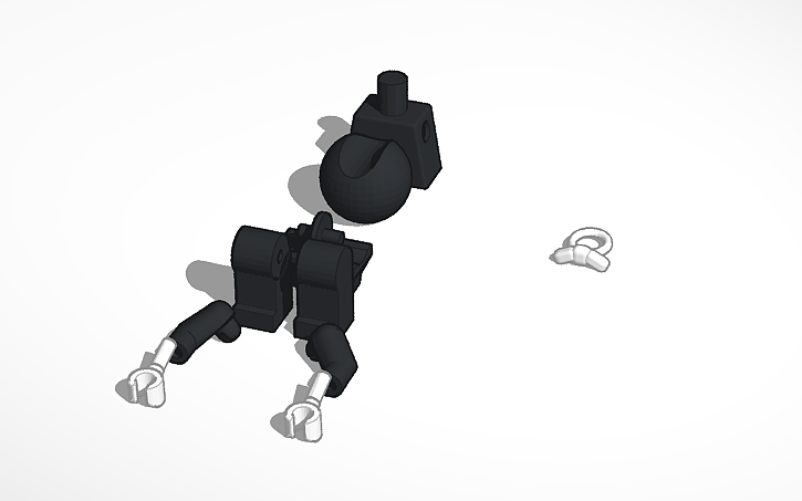 3D design bendy lego minifigure - Tinkercad