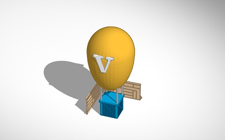 3D design Fortnite airdrop - Tinkercad