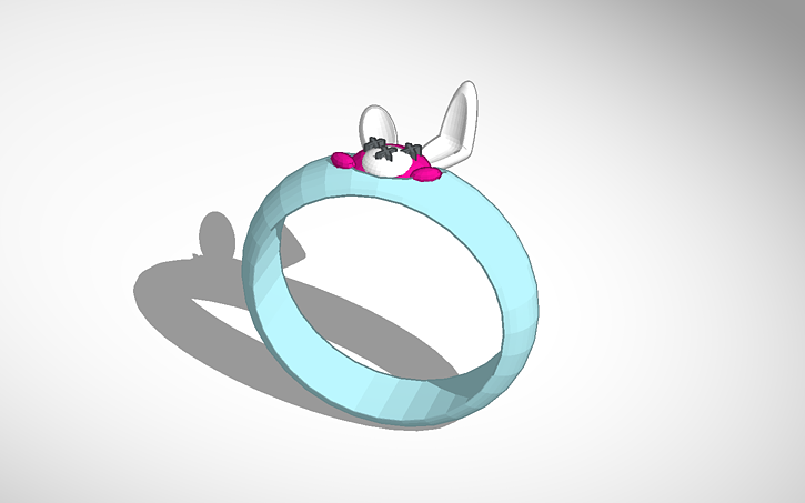 3D design RABBIT Ring | Tinkercad