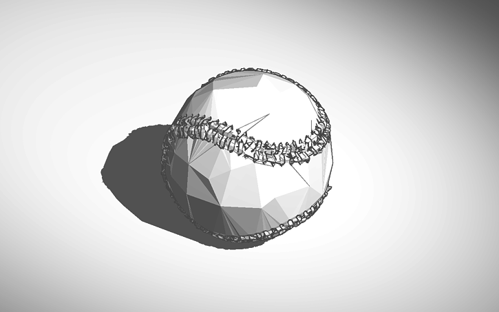 3D design Baseball - Tinkercad