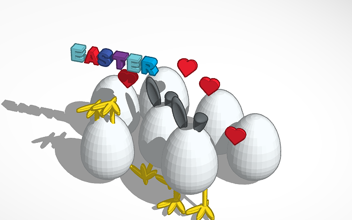 3D design Easter eggs!!!!!!!!!!!!!! - Tinkercad