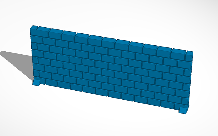 3D design Wall - Tinkercad