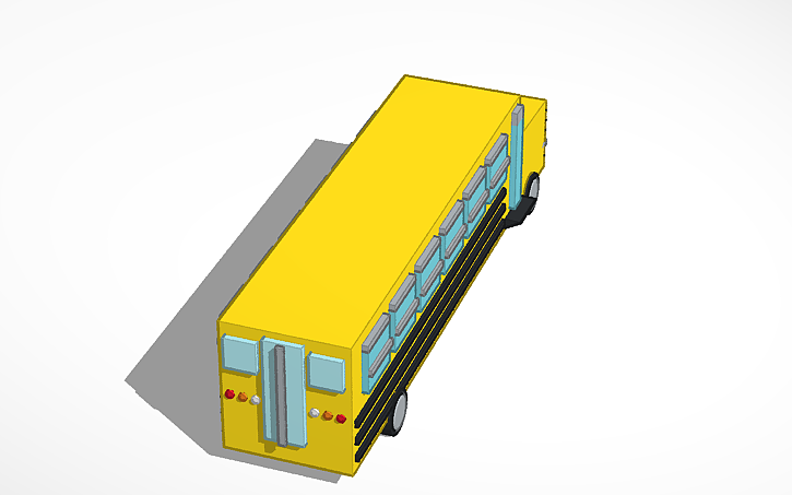 3D design School Bus - Tinkercad