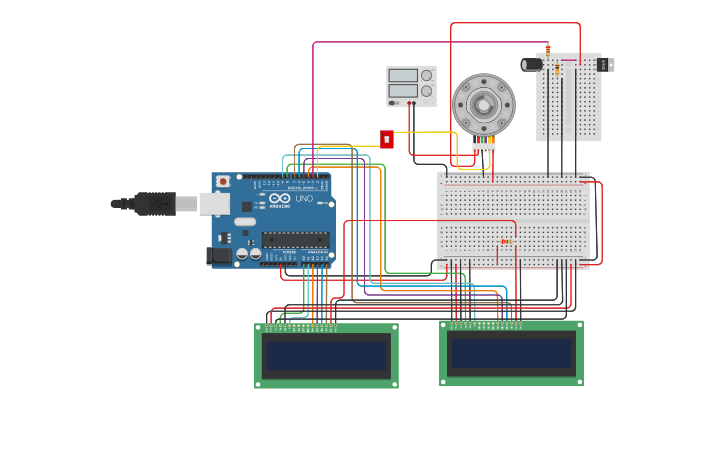 Circuit design Control PID Sistemas Embebidos | Tinkercad