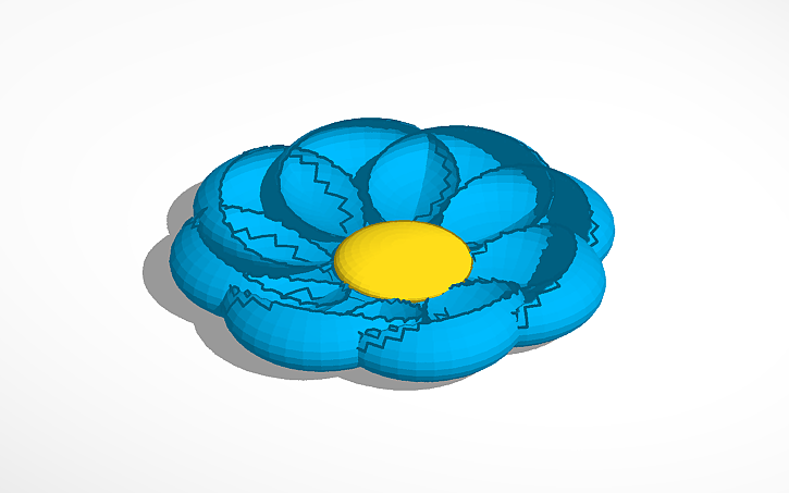 3D design flower - Tinkercad
