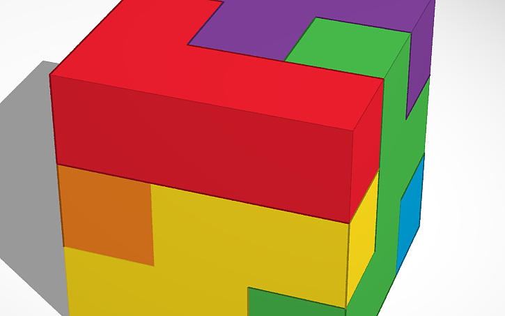 3D design Puzzle cube shapes - Tinkercad