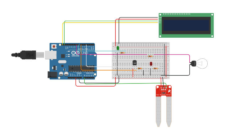 Circuit design LDR - Tinkercad