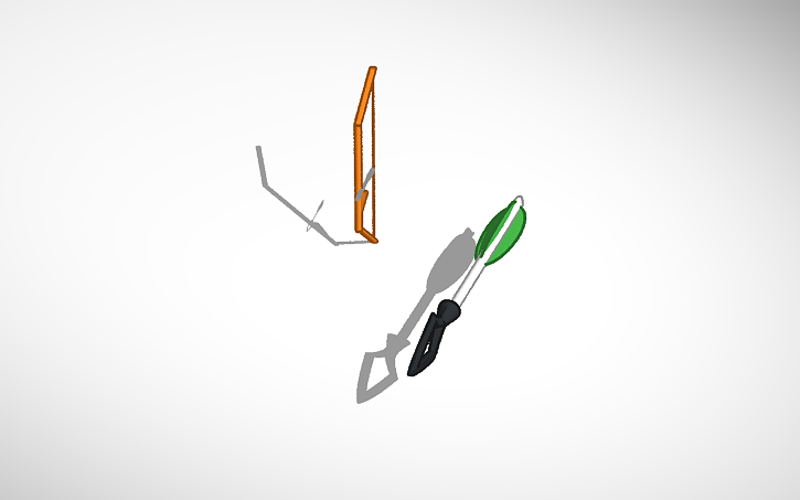 3D design Arrow and bow - Tinkercad