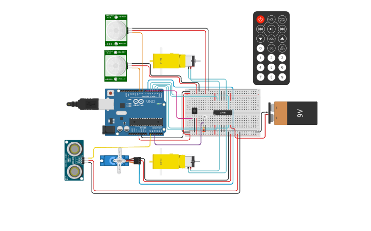 Circuit design Terreneitor 2.0 - Tinkercad