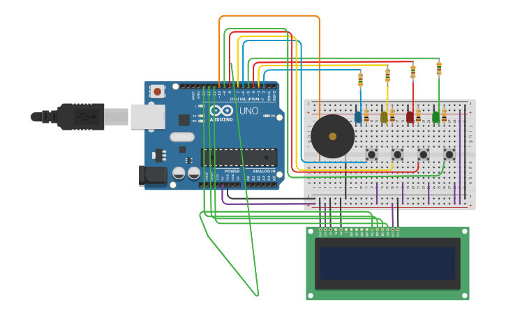 Circuit Design Copy Of Trabalho Gênius Parte Ana Tinkercad