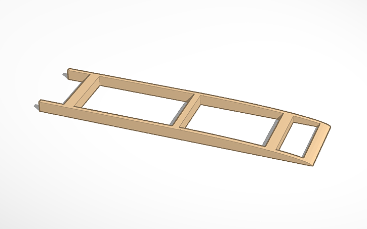 3D design pinewood derby ladder car - Tinkercad