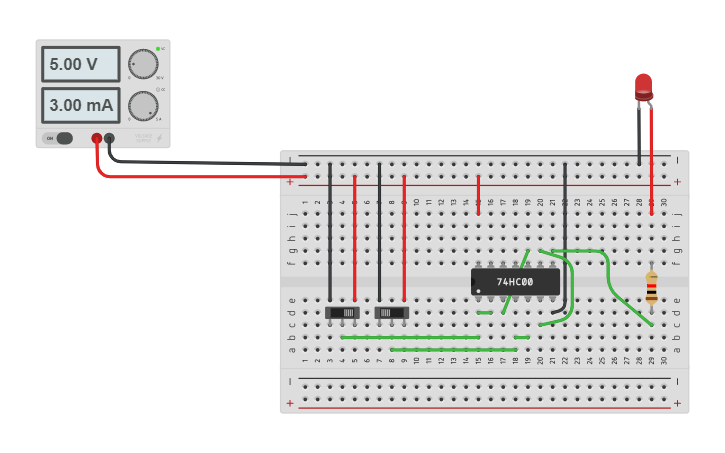 Circuit Design Exp 1 Or Using Nand Gate Tinkercad