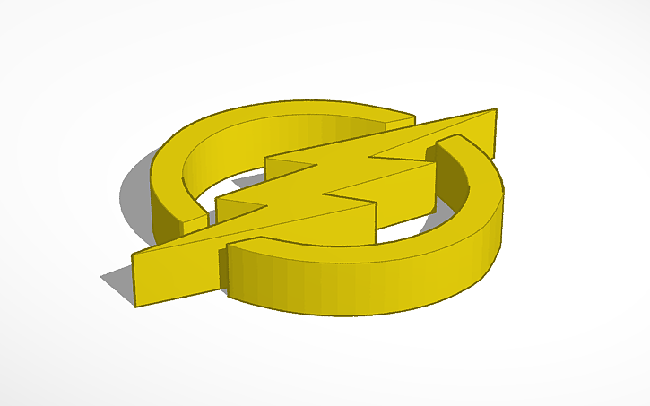 3D design logo flash svg | Tinkercad