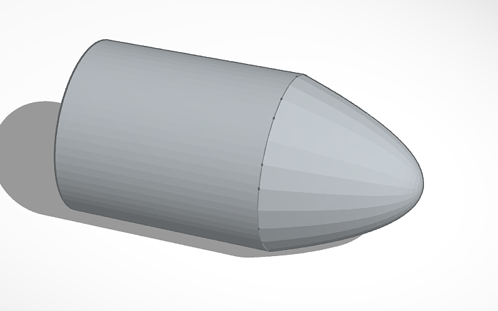 3D design bullet | Tinkercad