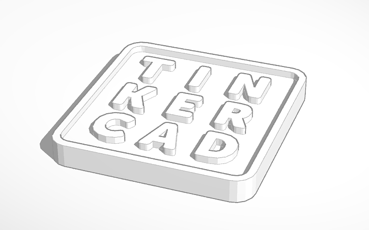 3D design Tinkercad logo | Tinkercad