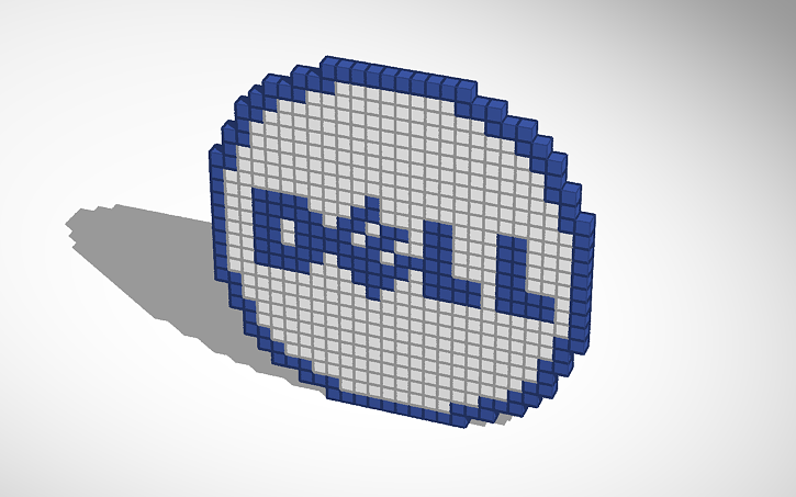 3D design Dell® Pixel Art - Tinkercad