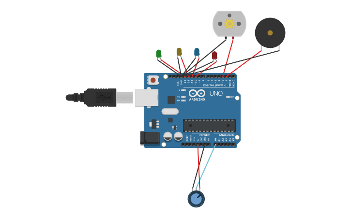 Circuit design potentiometer | Tinkercad