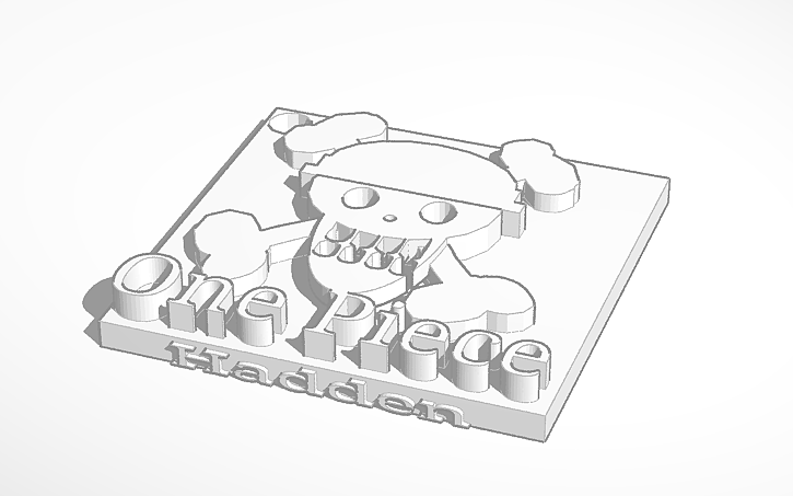 3D design One piece | Tinkercad