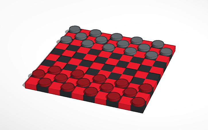 3D design checkers | Tinkercad
