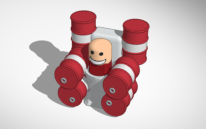 3D design Explosive Flying Toilet - Tinkercad