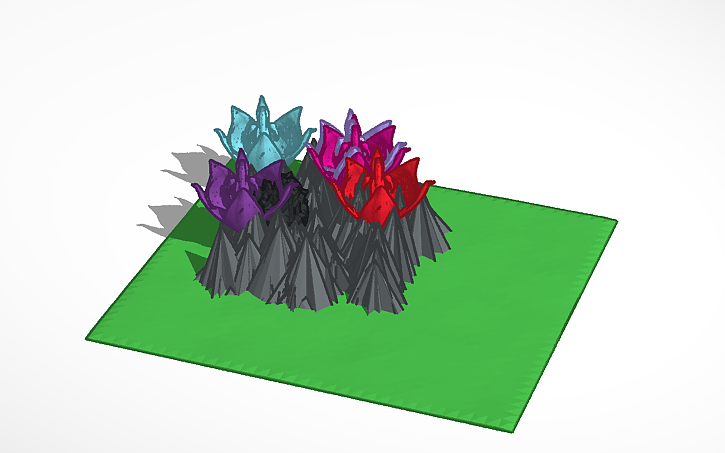 3D design flowers | Tinkercad