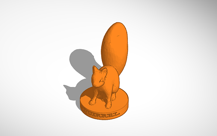 3D design Squirrel - Tinkercad