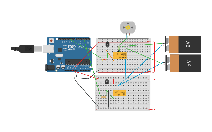 Circuit design Copy of relais | Tinkercad