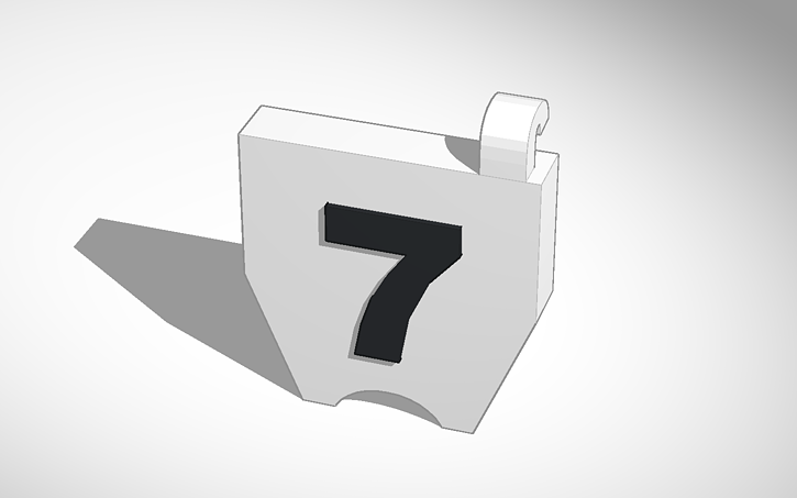 3D design number plate | Tinkercad