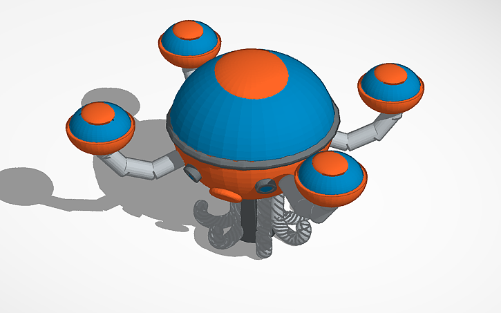 3D design Octopod - Tinkercad