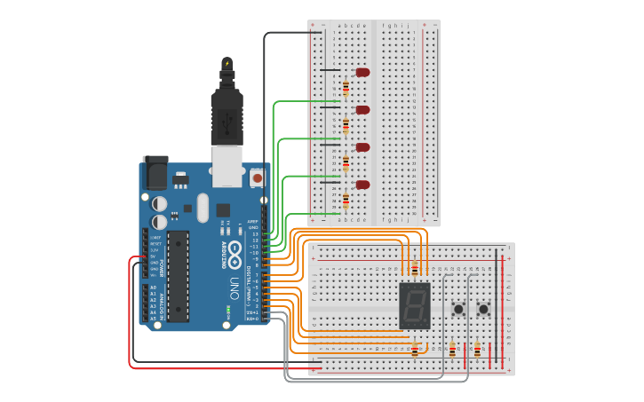 Circuit design The Elevator V.2 - Tinkercad