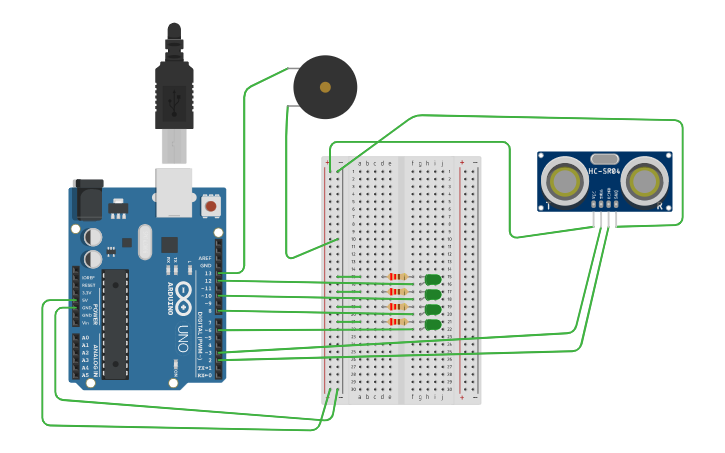 Circuit design Proximity sensor - Alberto Romero | Tinkercad