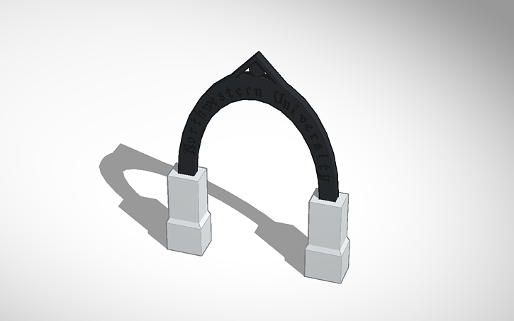 3D design Weber Arch - Tinkercad