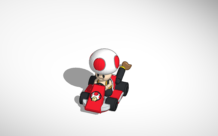 3D design Toad Mario Kart Design - Tinkercad