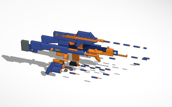 3D design NERF GUNS - Tinkercad