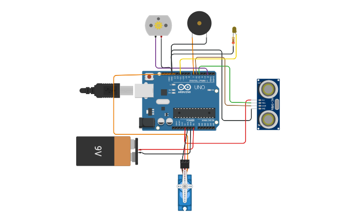 Circuit design Hand sanitizer | Tinkercad