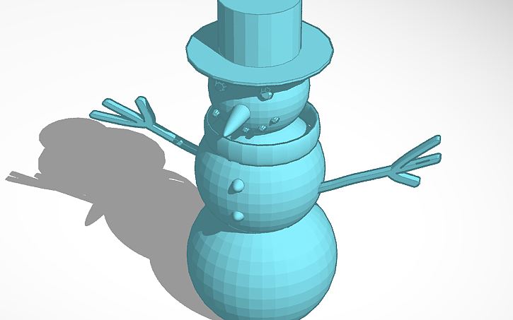 3D design Snowman 1 | Tinkercad