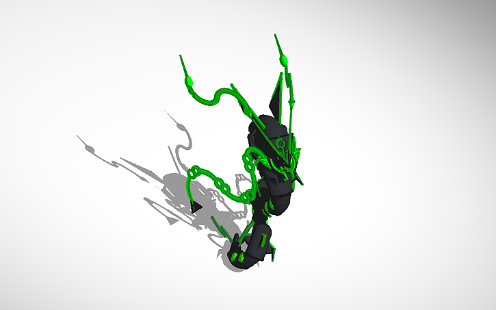 3D design omega shiny raquaza | Tinkercad