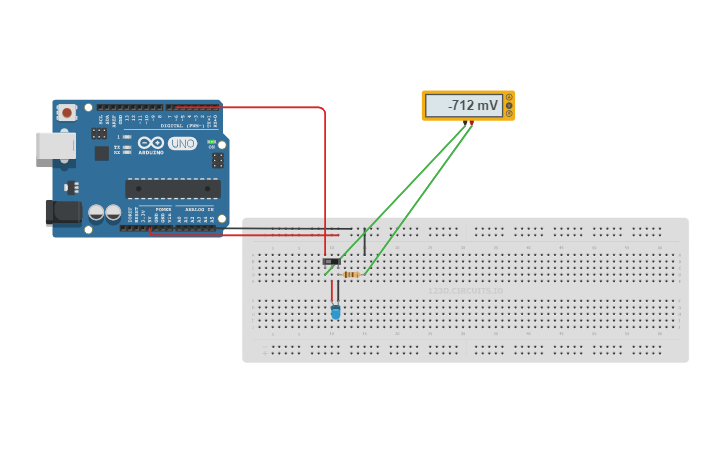 Circuit design pisca - Tinkercad