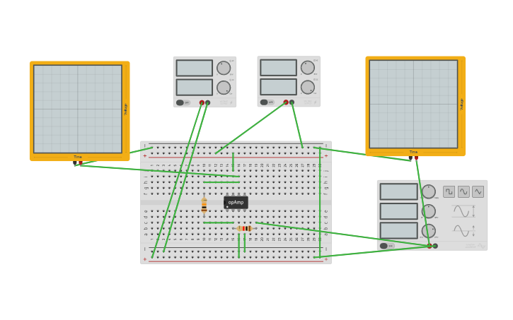 Circuit design OP-AMP | Tinkercad