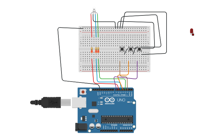 Circuit design Digital Input_61070277 | Tinkercad