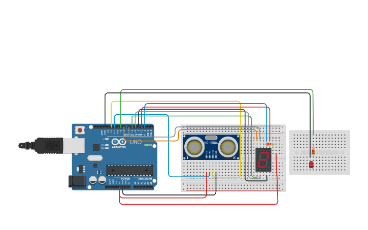Circuit design distance scale - Tinkercad