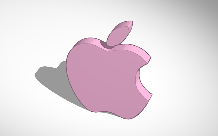 3D design Apple Logo - Tinkercad