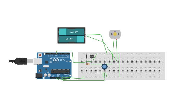 Circuit design Project 15 – Simple Motor Control - Tinkercad