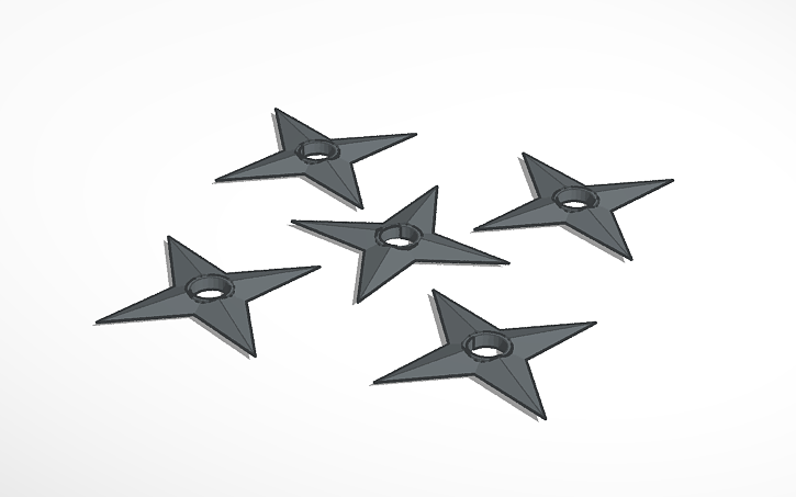3D design Shuriken | Tinkercad