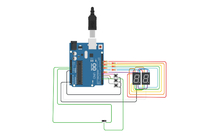 Circuit design Copy of tp1 - Tinkercad