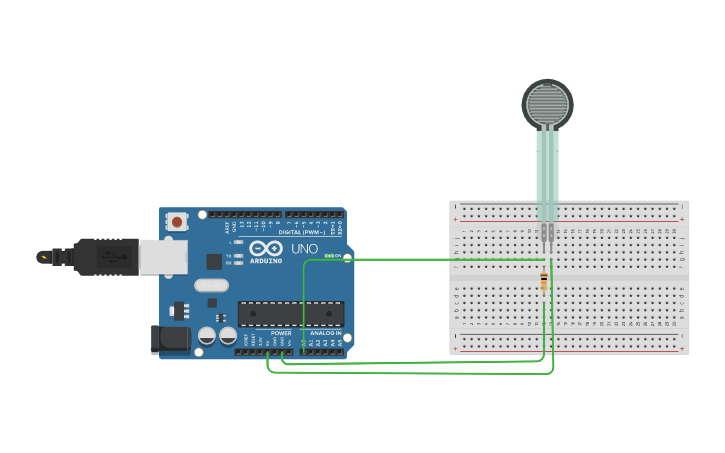 Circuit design force sensor | Tinkercad