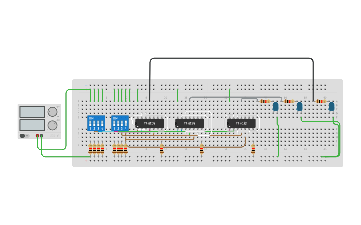 Circuit design CODIFICADOR 8X3 - Tinkercad